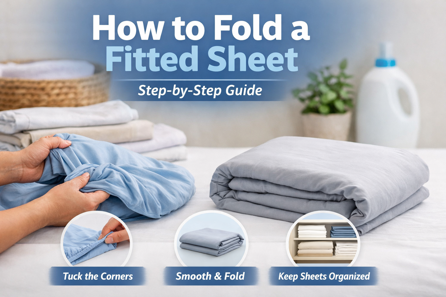 How to Fold a Fitted Sheet (Step-by-Step Guide) | Laundry Tips